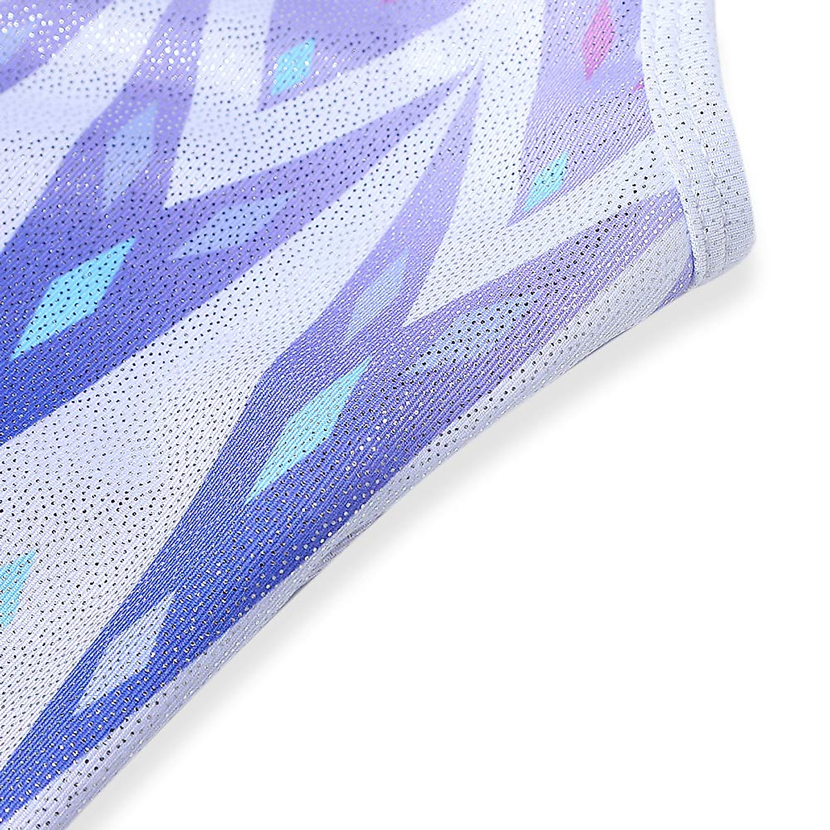 HOZIY Leotards for Girls Gymnastics 4t 5t Purple Snow Ice Sparkly Sequins Biketards