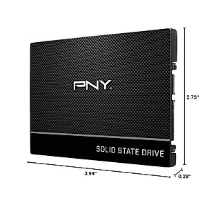 PNY CS900 500GB 3D NAND 2.5" SATA III Internal Solid State Drive (SSD) - (SSD7CS900-500-RB)
