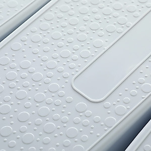 HECASA (1-Pack) 18" Universal Pool Ladder Steps Replacement, Heavy-Duty Molded Plastic Swimming Pool Ladder Rung Step