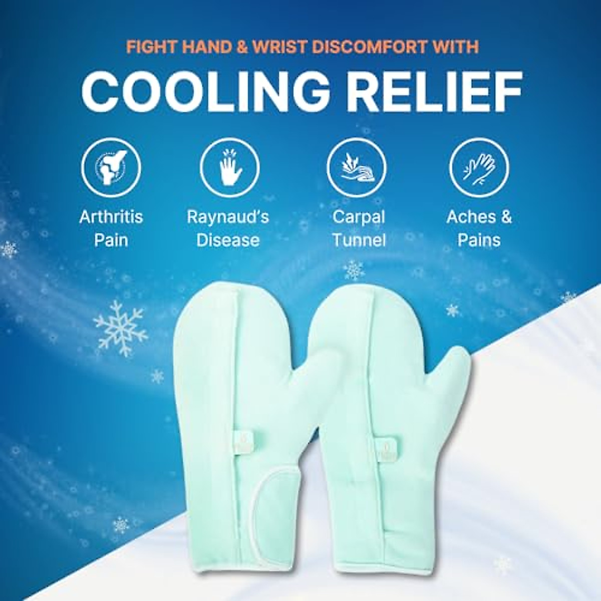 NatraCure Cold Therapy Mittens - Small/Medium - for Sore, Aching Hands, Working Hands, Arthritis, Neuropathy, Chemotherapy, Chemo Care Package for Women, Cryotherapy, Edema Relief, Hand, Finger Pain