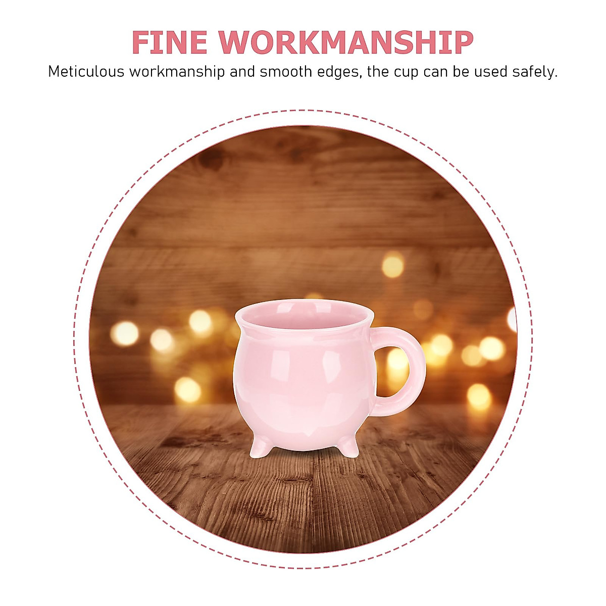 Healeved Witch's Cauldron 450ml Ceramic Witch Mug - Novelty Brew Mug