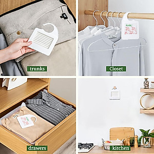 Generic Moth Bar for Closets, Moth Bars Hanging for Closet with Hooks (6 Count), Moth Closet Hanger for Drawers, Suitable for Closets and Drawers, White