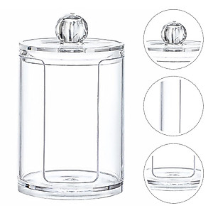 Lucaidian 2Pack Holder Dispenser for Cotton Ball Cotton Swab Cotton Round Pads - Suitable for Storing Small Items