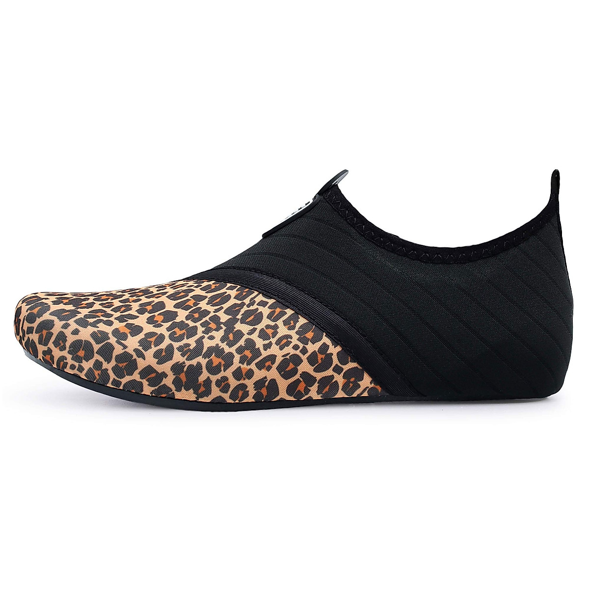 QACOHU Women's Water Shoes Quick Drying Lightweight Sports Shoes for Beach Swim River Surf Yoga Walking Exercise Water Socks for Women PJ Leopard 8.5-9.5 M US Women/7-7.5 M US Men