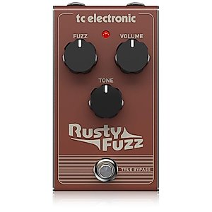 TC Electronic RUSTY FUZZ Silicon-Based Transistor Fuzz with Vintage Gated and Velcro-Like Fuzz Tones