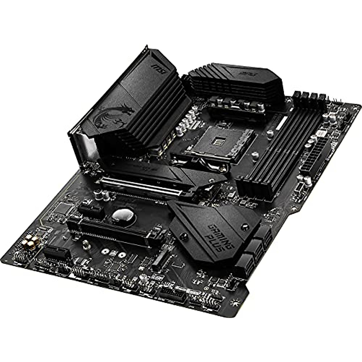 MSI MPG B550 Gaming Plus Computer Gaming Motherboard (AMD AM4, Ryzen 5000 & 3000 Series, DDR4, PCIe 4.0, SATA 6Gb/s, M.2, USB 3.2 Gen 2, HDMI/DP, ATX) AMD PC Motherboards (Renewed)