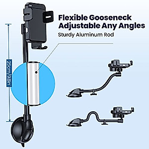 Wireless Car Charger, GBEAST Car Phone Holder Mount Wireless Charging, 1 Second Auto-Clamping & Alignment Dashboard Wireless Car Charger Mount for iPhone 13 12 11 XR SE, Galaxy S10/S22/S20+, LG, etc