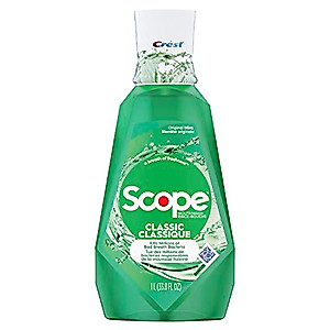 Crest Scope Formula Classic Mouthwash, original, 33.8 Fl Oz