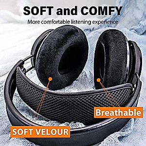 Fidelio X2 Earpads Compatible with Fidelio X1S, X2, X2HR Headphones - X2 HR Memory Foam Replacement Pads (Soft Velour)