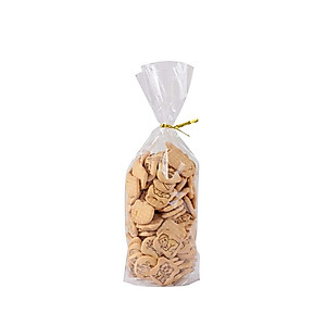 Onwon Clear Open-End Flat Cello Cellophane Treat Bag 8x10 inch(1.2mil) Gift Basket Supplies - Pack of 100