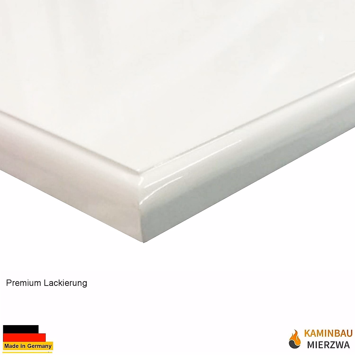 Gel + Ethanol Fire-Places Emily Deluxe Inclusive: 1 Adjustable Stainless-Steel Burner White