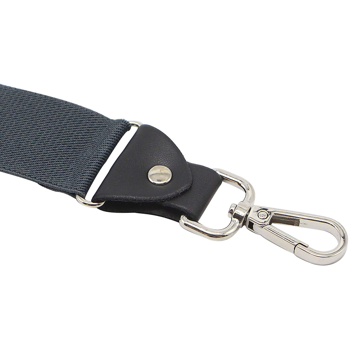 Timiot Mens Suspender with Swivel Hooks Adjustable Braces Y Shaped Elastic Comfortable Braces Strap (Dark Grey)