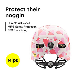 Nutcase, Little Nutty, Kids Bike Helmet with MIPS Protection System and Removable Visor, Love Bug Gloss MIPS, Toddler