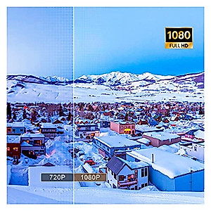 Halo Mini Portable Projector Screenless TV with 17100mAh Battery 1080P Full HD Android 9.0 3D Home Cinema 800Ansi Lumens ( Color : Halo )