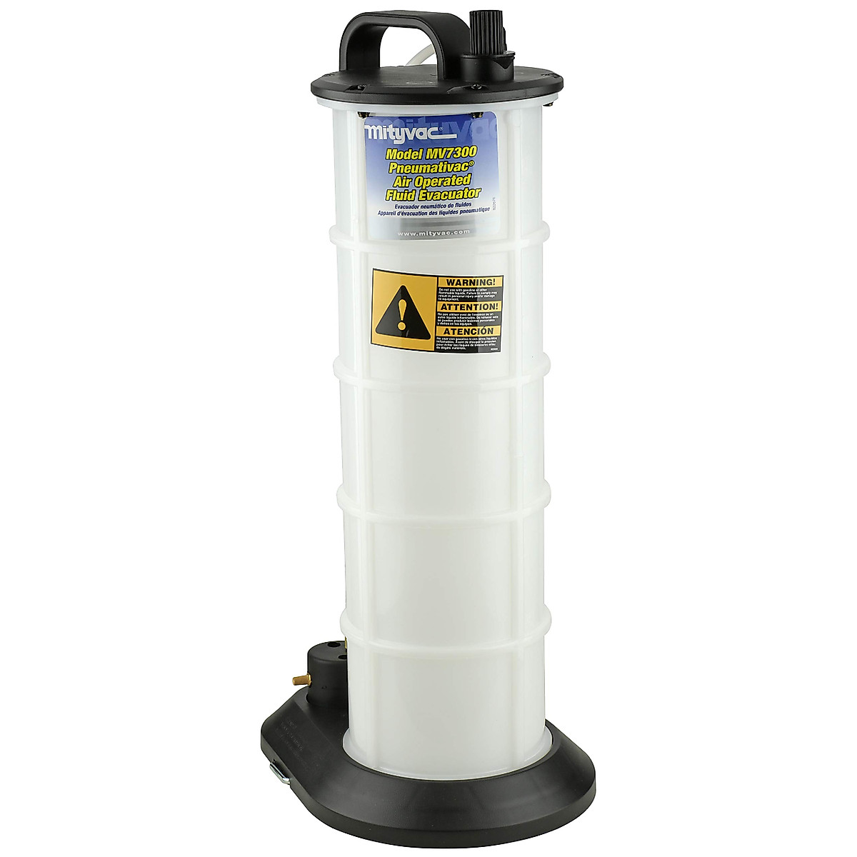 Mityvac MV7300 Pneumatic Air Operated Fluid Evacuator with Accessories for Draining Engine Oil or Transmission Fluid Directly Through The Dipstick Tubes