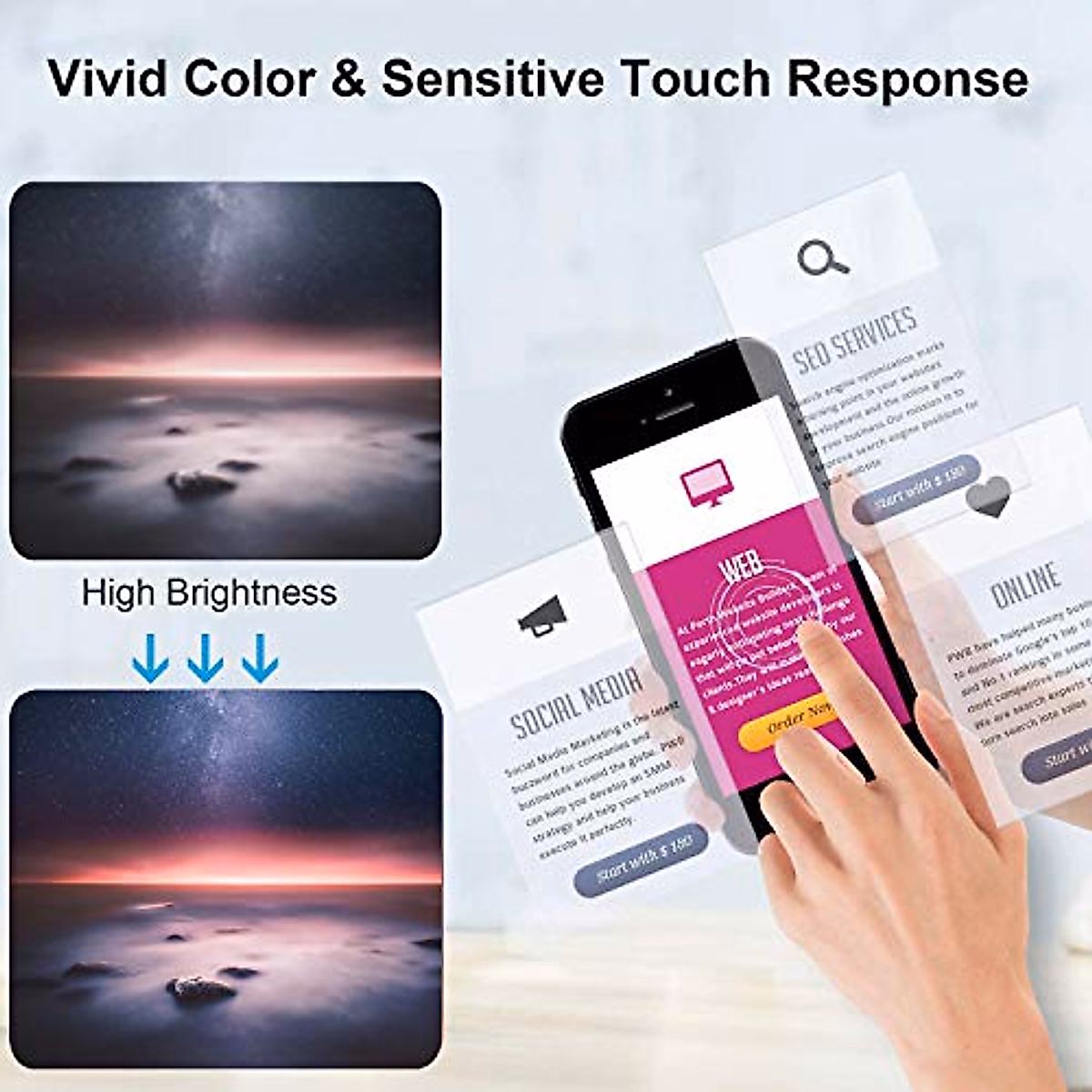 for iPhone 8 Plus Screen Replacement Black 5.5 Inch, Diykitpl 3D Touch LCD Digitizer Display for iPhone 8 Plus, with Repair Tools Kit for A1864,A1897,A1898 Glass Screen