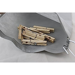 Hanging Laundry Clothespin Bag Indoor Outdoor Holds Up to 200 Standard Size Clothespins