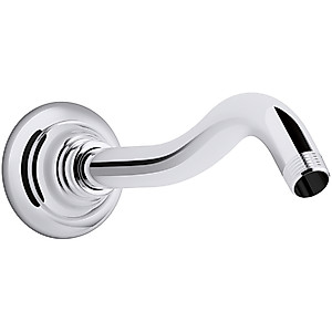 KOHLER K-72775-CP Artifacts Showerarm and flange, Polished Chrome,0.5"