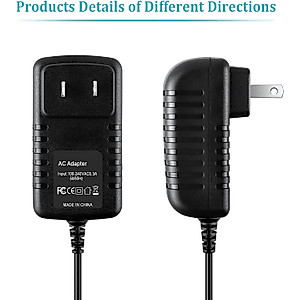 Guy-Tech AC/DC Adapter Compatible with Atari Flashback Classic Game Console Flash Back Atari KU28-9-200D, KU28-9-200P Flashback Player 26519 Atari 2600 NOB 40 Games Power Cord (w/ 5.5mm Barrel Tip)