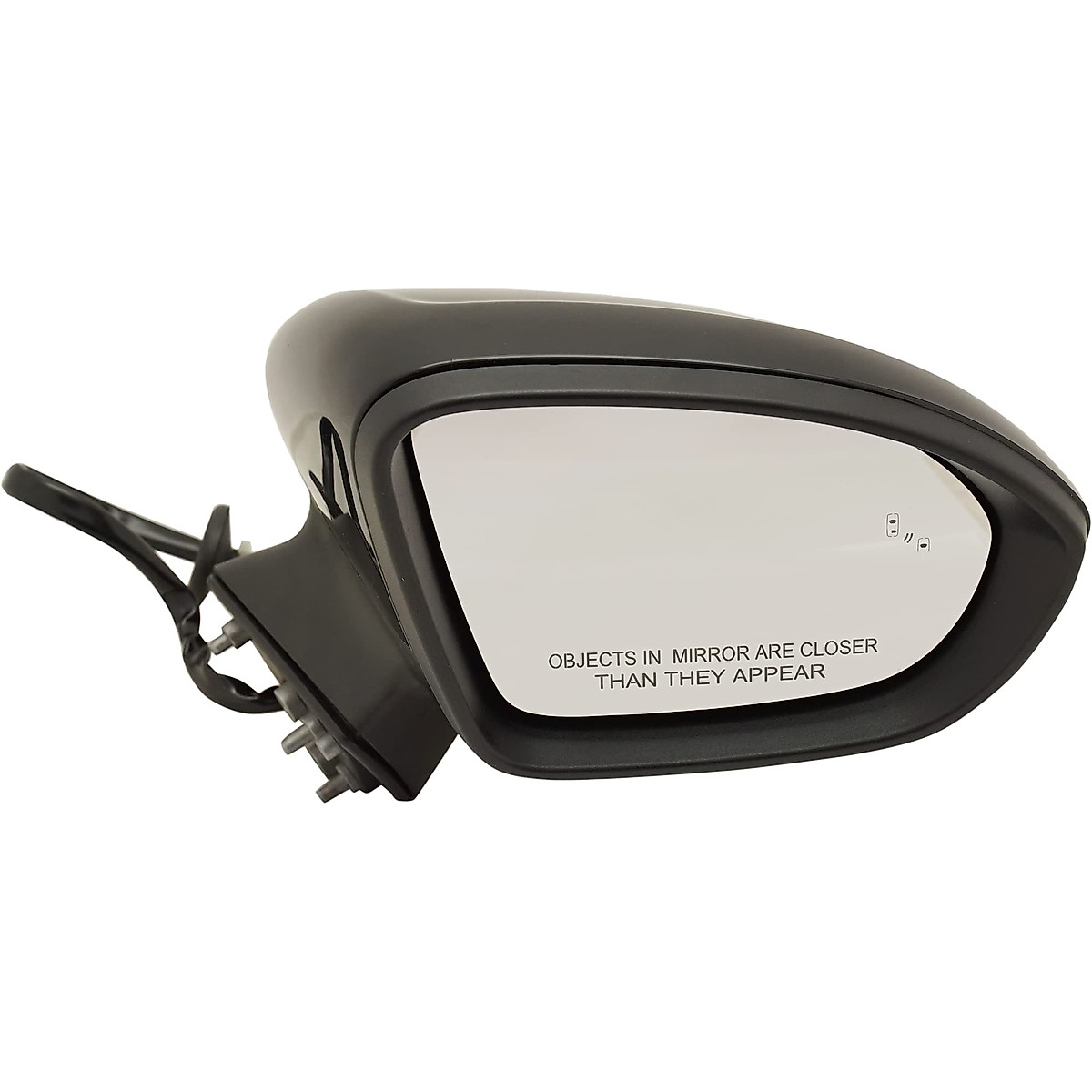 Kool Vue Driver & Passenger Side Power Heated Mirrors for Chevrolet Cruze 2016-2019 Manual Fold With Signal Light & Blind Spot Monitor Paintable