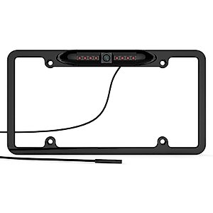 SCREENTRONICS Backup License Plate HD Camera Night Vision 8 IR LED Wide Rear View Waterproof Compatible with Car Radio Sony XAV-AX150 XAV-9500ES XAV-AX3200 XAV-AX3250 XAV-AX5000 XAV-AX5600 XAV-AX7000