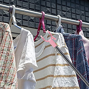 Zerodeko Closet Reacher Pole with Hook Clothing Hanger Shepherds Hook Long Reach Stick Garment Poles for Closet Shelf Ceiling