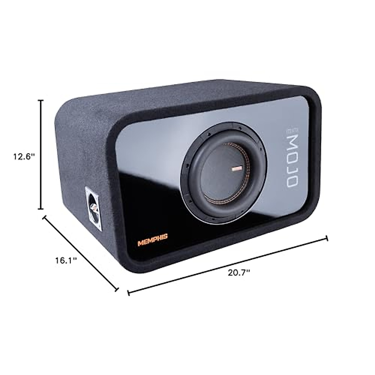 Memphis Audio MJME8S1 Single 8" Loaded Enclosure 1 ohm - 900 RMS