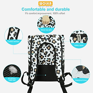 Wolka Breast Pump Bag with Dual Insulated Compartments & Removable Divider,Breast Milk Cooler Travel Bacpak with 50 cans Capacity,Fit Most Breast Pumps Like Medela, Spectra S1,S4, Evenflo