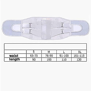 Widen Lumbar Support Orthopedic Tourmaline Self-Heating Magnetic Steel Bone Rod Waist Belt Lumbar Support Back Brace Belt with 3 Piece Pads Men Women,XL,Grey