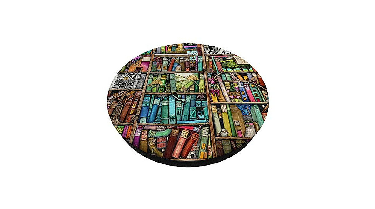 Cool Book Lover PopSocket Grip for Phones and Tablets