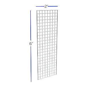 24" x 72" Commercial Grade Gridwall Panels, Set of 2 - White