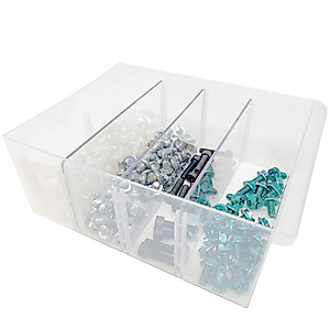 Autumn Dividers for Plastic Storage Hardware Cabinet with Large Drawers, for Craftsman, Stanley, Black+Decker, ArtBin, Pack of 14