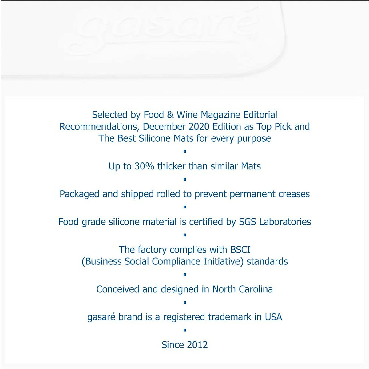 gasare, Extra Large, Thicker, Heat Resistant Mats, Countertop Protector, Silicone Mats for Kitchen Counter, Non Slip, Waterproof, Washable, 25 x 17 Inches x 1.4 mm, Set of 2, Translucent