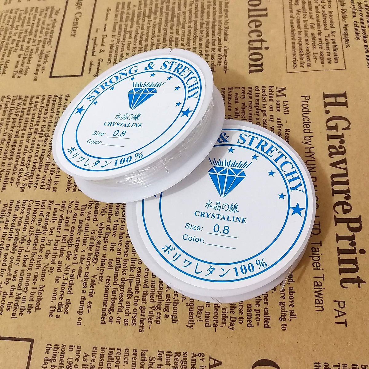 Amaney 0.8mm Elastic String, Stretchy Bracelet String Crystal String Bead Cord for Bracelet, Beading and Jewelry Making