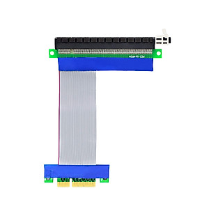 CERRXIAN PCI-e PCI Express 16X Female to 4X Male Riser Mining Extension Cable 14cm(16-4x)