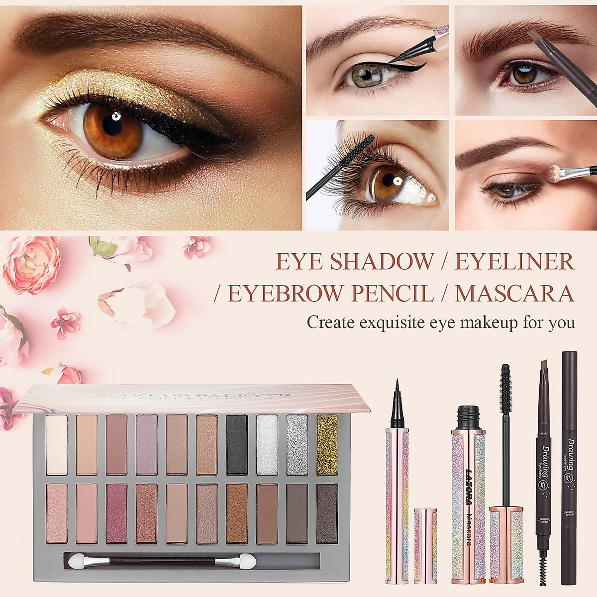 All in One Makeup Kit Makeup Kit for Women Full Kit Makeup Set Multipurpose Bundle Holiday Gift Box Essential Starter Bundle Include Full Makeup Kit for Women (Box2)