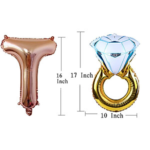 16 Inch Bride To Be Aluminum Foil Balloons Rose Gold Reusable Mylar Balloons Bachelorette Party Supplies Balloon Banner Engagement Celebration Bridal Shower Wedding Anniversary Decorations Kit