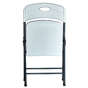 Plastic Development Group 808 Indoor/Outdoor Plastic Folding Fold Up Party Chair, White (4 Pack)