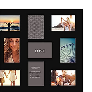 Gallery Solutions Flat Black 21 Opening Collage Wall Frame