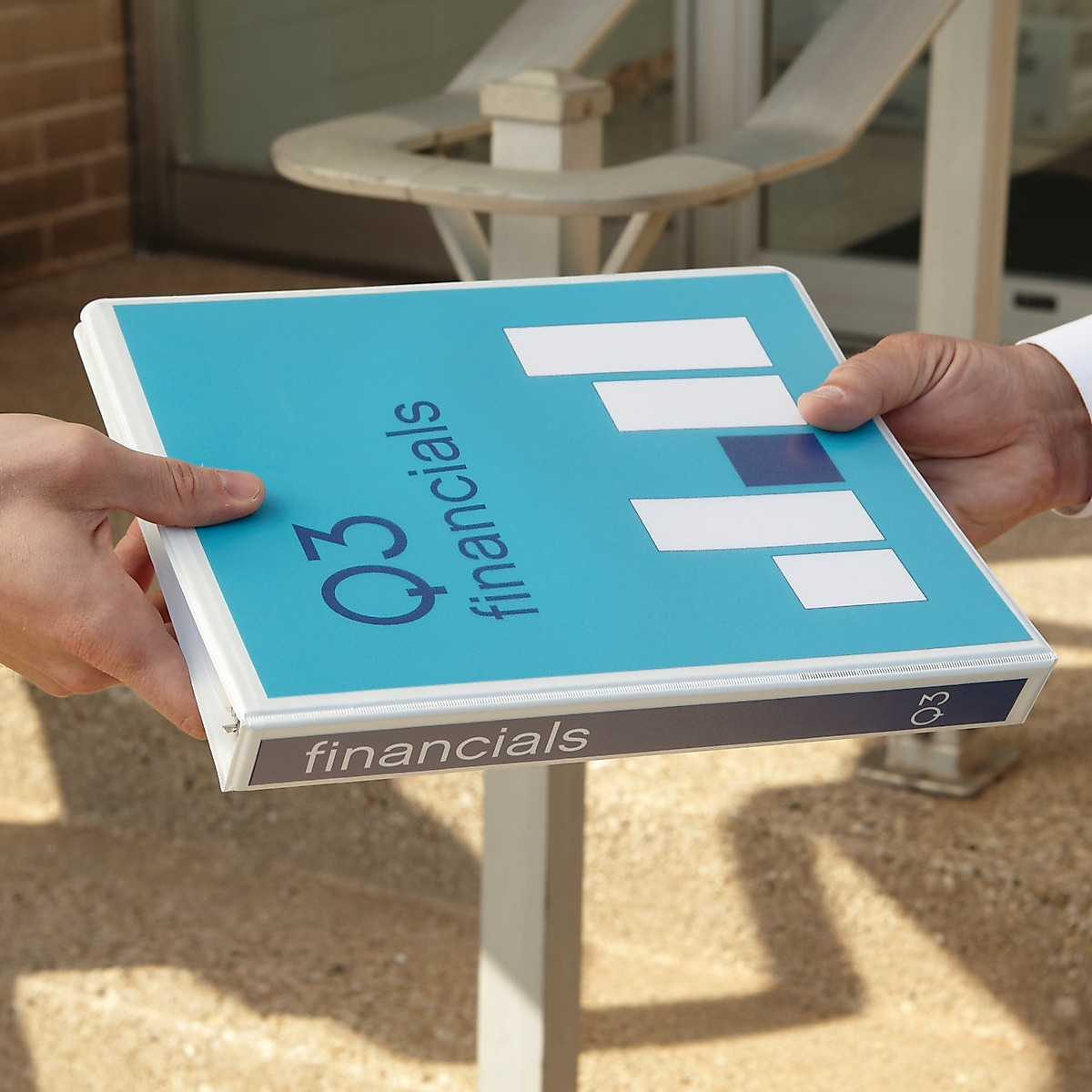 Wilson Jones 3 Inch 3 Ring Binder, Basic Round Ring View Binder, White (W362-49W)