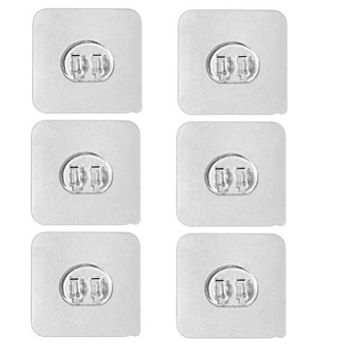 Chris.W 12 Pack Clear Adhesive Suction Sticker for No Drilling Bathroom Shower Shelf Accessories, Super Strong Adhesive Wall Sticker for Corner Shower Caddy and More
