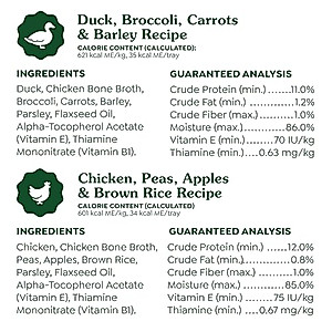 Greenies Smart Topper High Protein Wet Mix-in for Dogs, Chicken, Peas, Apples, and Brown Rice Recipe & Duck, Broccoli, Carrots and Barley Recipe Variety Pack with Whole Grains, 2oz. 8 Trays