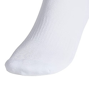 adidas Men's Athletic Cushioned Quarter Socks with Arch Compression for a Secure fit (6-Pair), White/Alumina Beige/Carbon Grey, Large