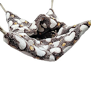 Oncpcare Envelope Shape Small Pet Hanging Nap Sack Sleep Bag Bed, Sugar Glider Cage Hammock, Guinea Pig Cage Accessories Bedding for Critter