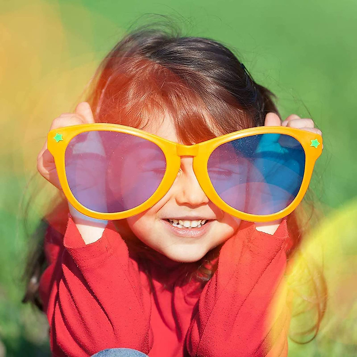 Soghot HUI JIN 6 Pcs Jumbo Plastic Sunglasses Funny Party Glasses Swim Party Favors for Festival Supplies Accessories