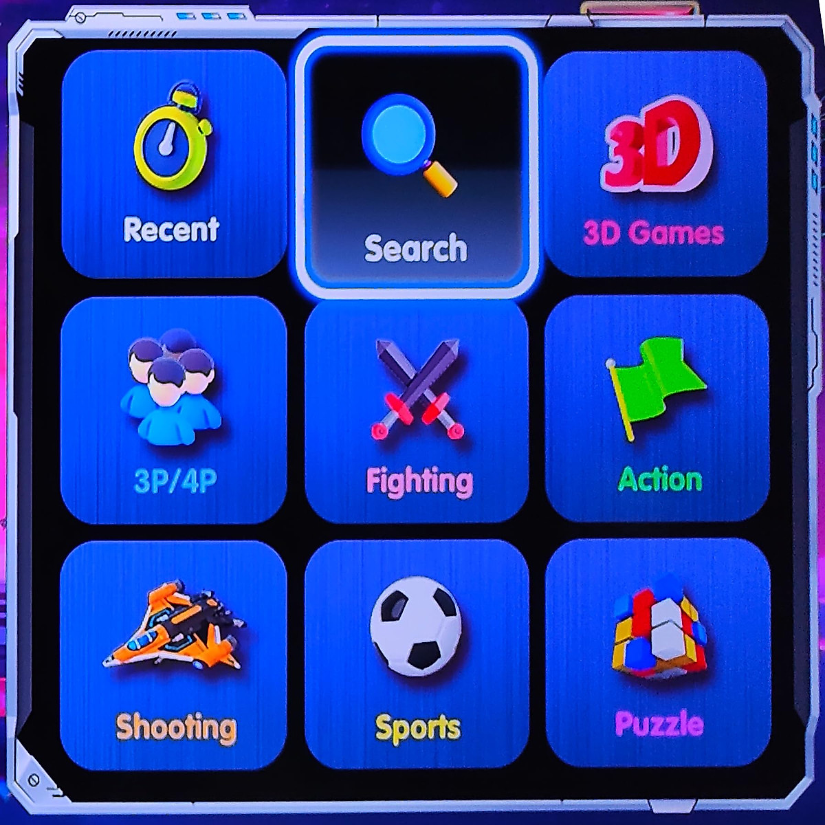 RegiisJoy【 30000 Games in 1 】 Pandora's Box 70S Arcade Game Console Retro Game Machine for PC & Projector & TV, 2-4 Players, 1280X720, 3D Games, Search/Hide/Save/Load/Pause Games, Favorite List