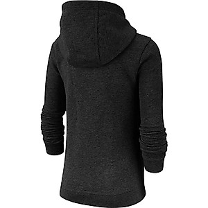 NIKE Boy's Nsw Pull Over Hoodie Club, Black/White, Large