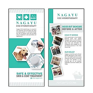 Nagayu C02 pet Skin Therapy Starter kit Includes 10 Tablets, Hose, Professional Shower Head, and Adaptor. Great for Pets with Itchy Skin, Allergies, Oily Coat and Skin (Original Tablets)