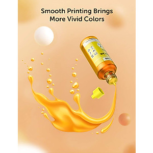 Hiipoo Sublimation Ink Refilled Bottles Work with WF7710 ET2760 ET2720 ET2803 ET2800 ET15000 C88 C88+ Inkjet Printer Heat Press Transfer on Mugs Plates T-Shirts Pillows Phone Case