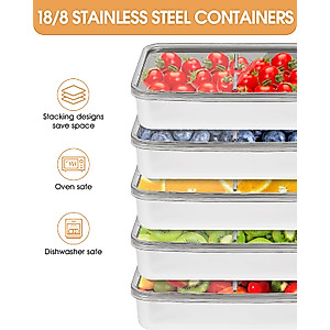 LayaVilla 1PCS Cheese Container for Fridge, 304 Stainless Steel Deli Meat Container for Fridge with Ridged Bottom, Food Storage Containers with Lids (1PCS Cheese Container- 27 FL OZ)